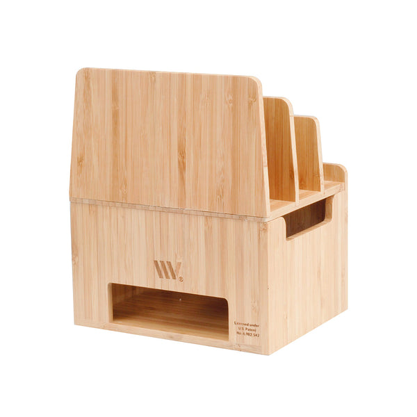 Bamboo Personal Stand and Device Organizer - MobilevisionUS